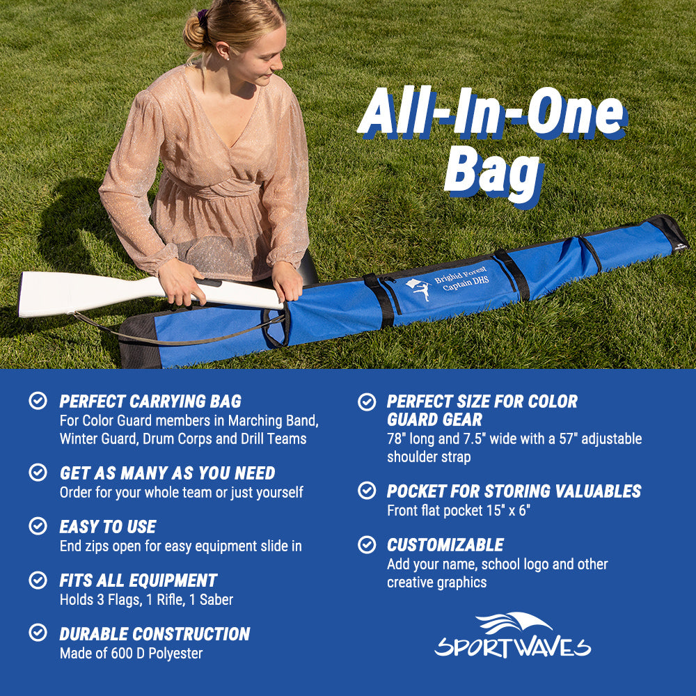 Color Guard All-In-One Flag Rifle Saber Bag – Sportwaves Unlimited